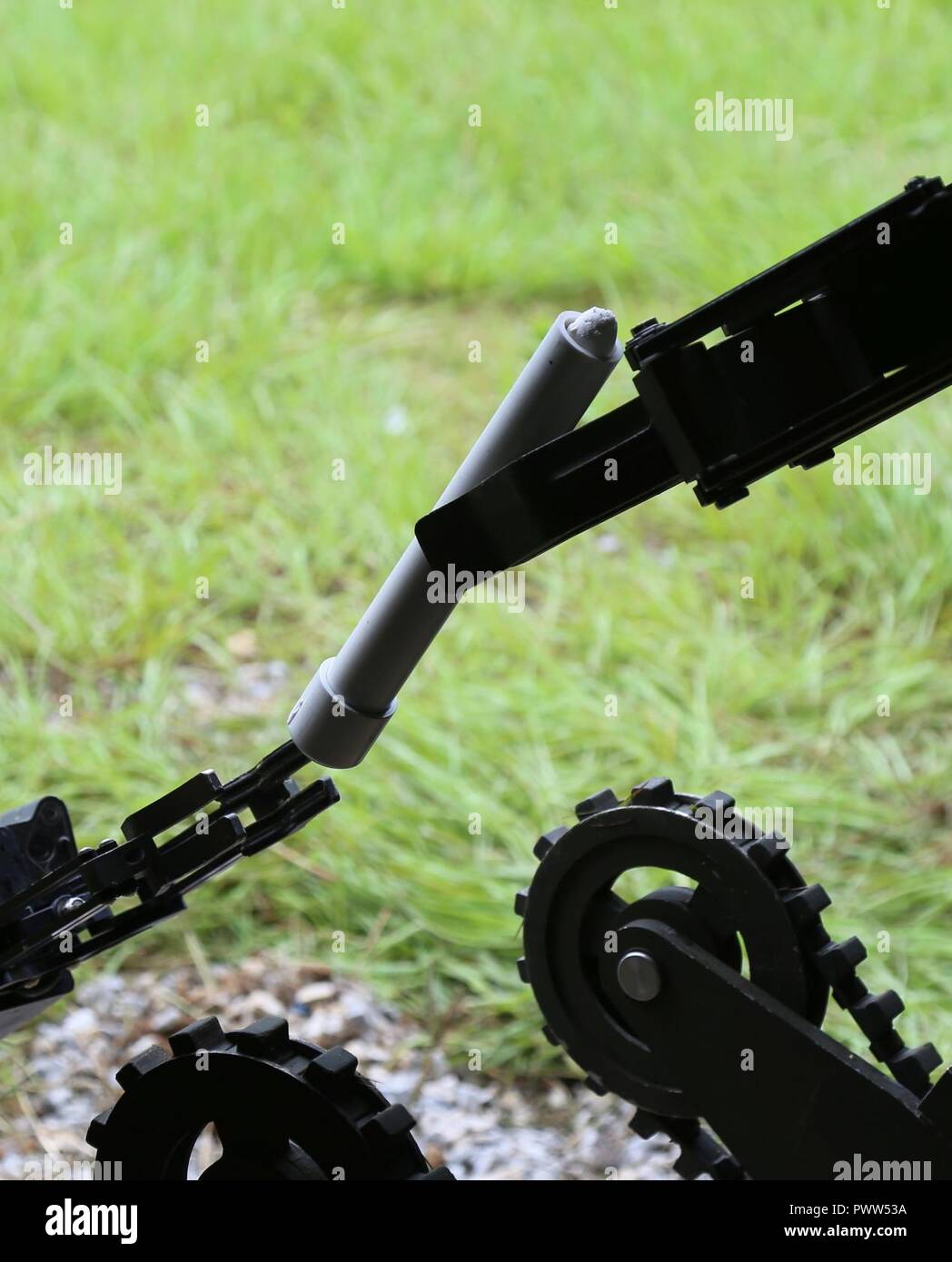 A Mini ANDROS II Robot, controlled by personnel assigned to Rapides ...