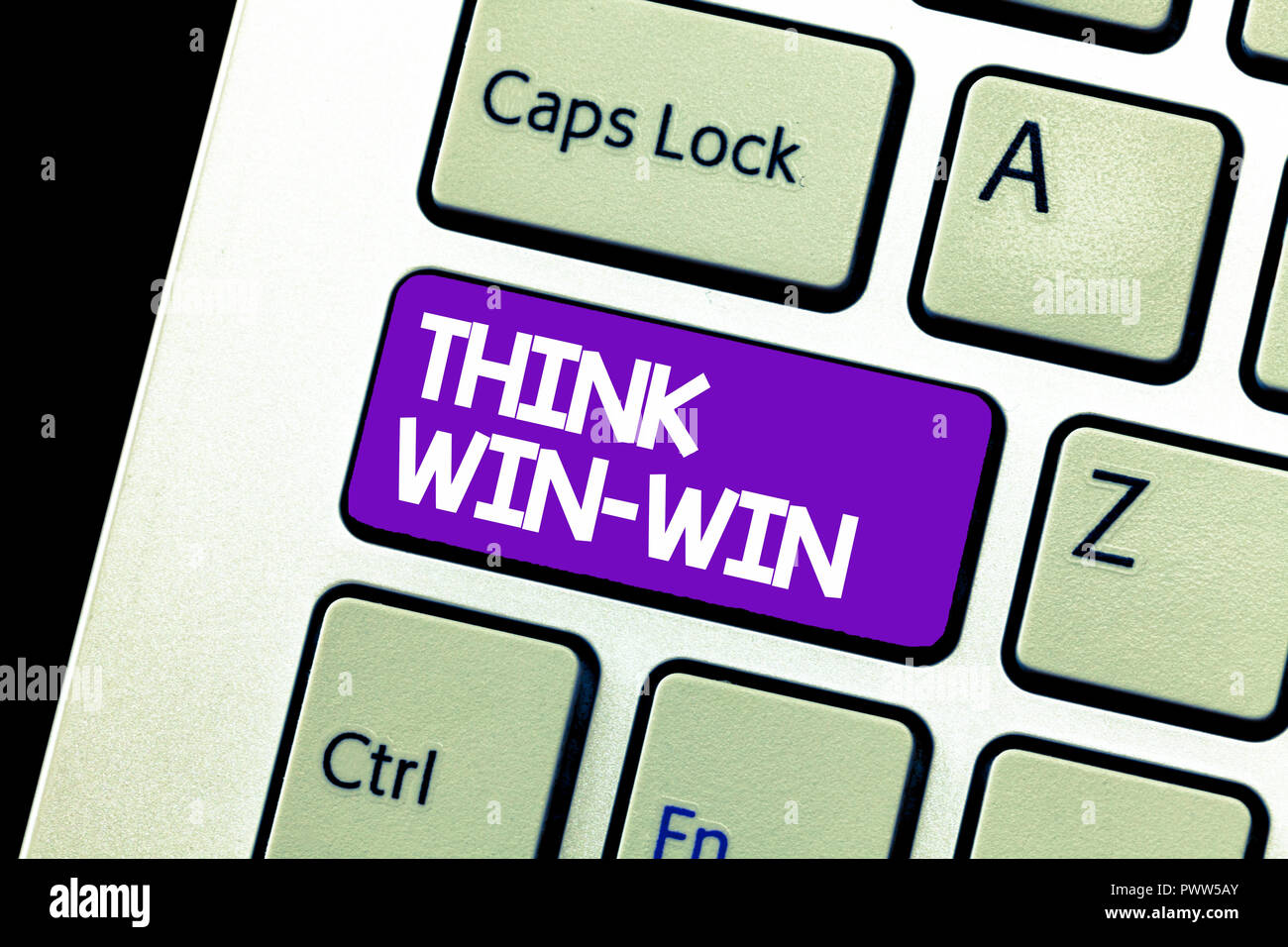 Text sign showing Think Win Win. Conceptual photo Agreements or ...