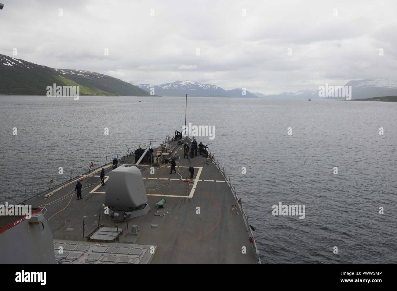 NORWEGIAN SEA (June 29, 2017) The Arleigh Burke-class guided-missile ...