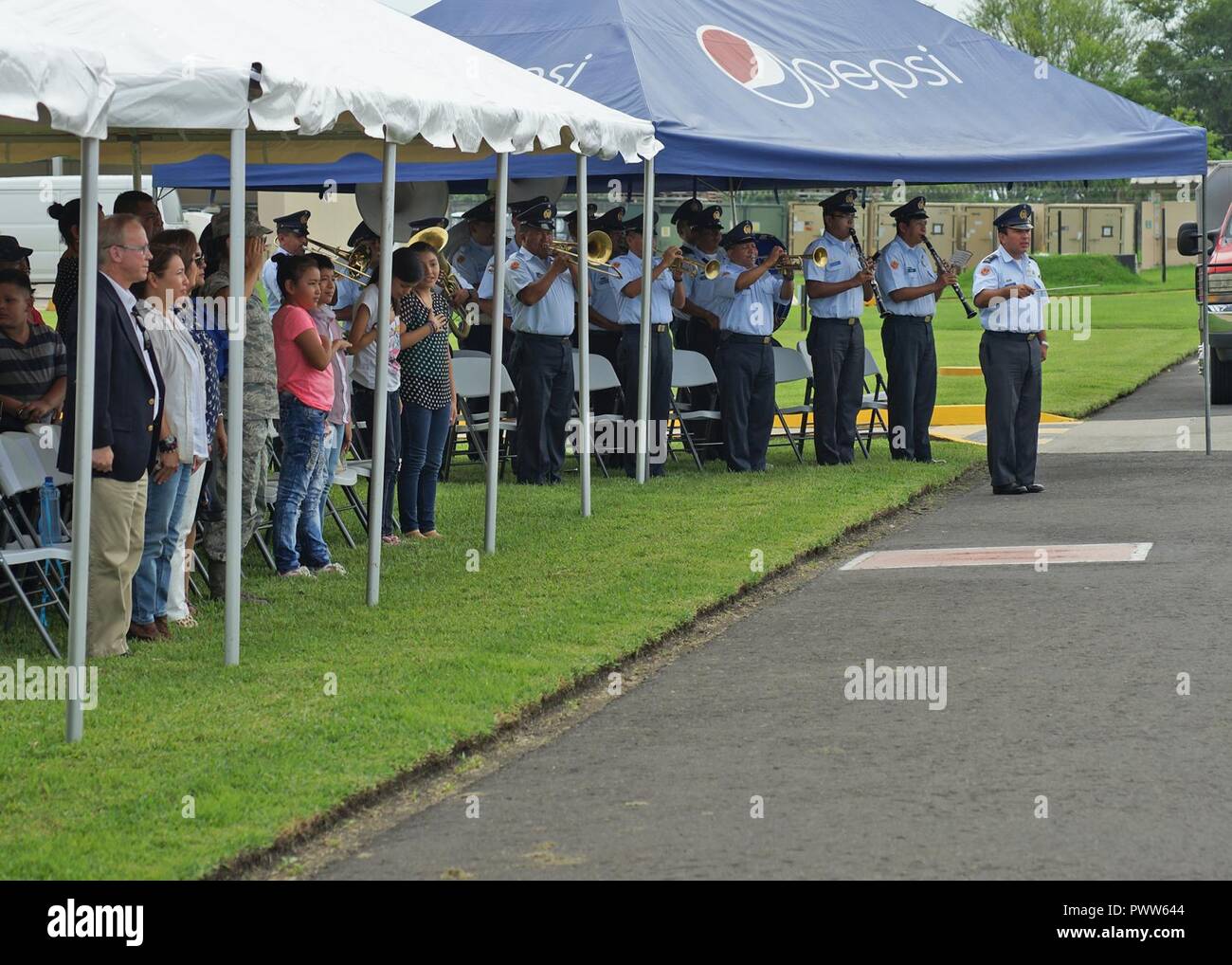 COMALAPA, El Salvador (June 26, 2017) – Salvadoran air force band plays ...