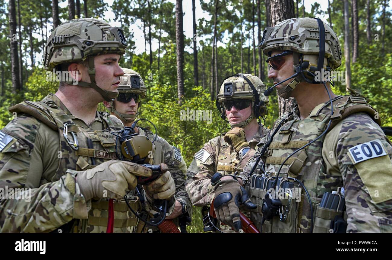 Airmen from the 628th Civil Engineer Squadron explosive ordnance ...