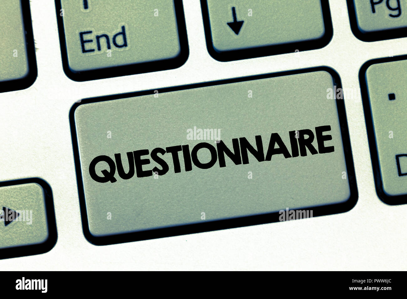 Text sign showing Questionnaire. Conceptual photo Set of enquires Basis ...