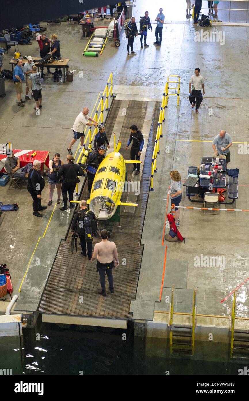 Fourth day of the International Human-Powered Submarine Races in the ...