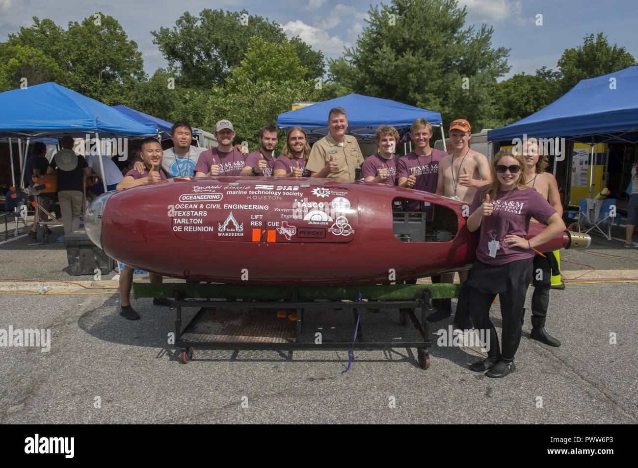 Fourth day of the International Human-Powered Submarine Races in the ...