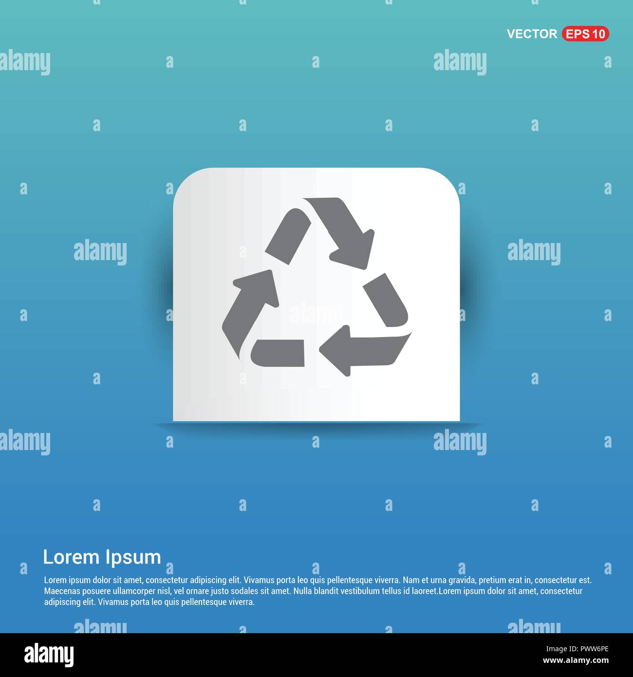 Reload Icon - Blue Sticker button Stock Vector Image & Art - Alamy