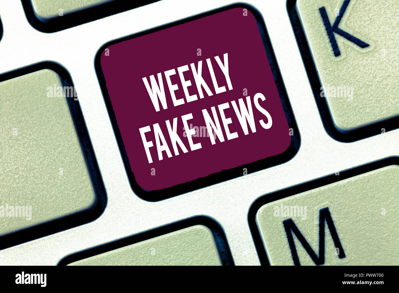 Word writing text Weekly Fake News. Business concept for Inaccurate ...