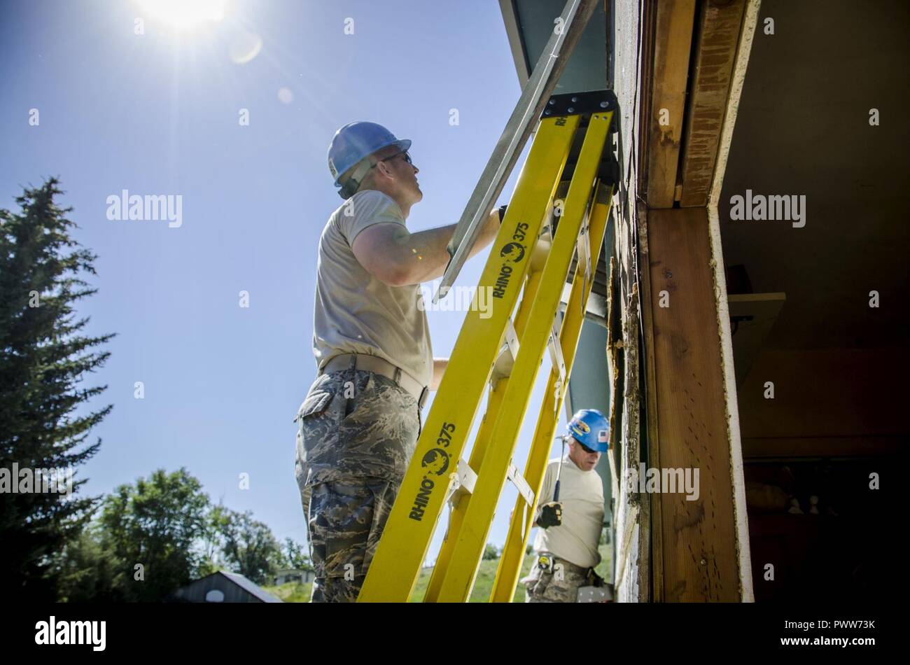 U.S. Air Force Maj. Matthew Lee, and Chief Master Sgt. Harry Wilkinson ...