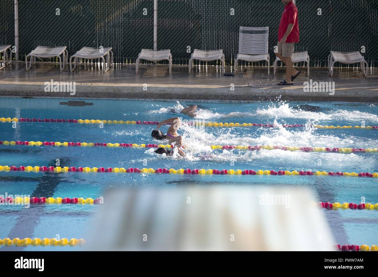 Contestants of Marine Corps Community Services’ swim meet compete in ...