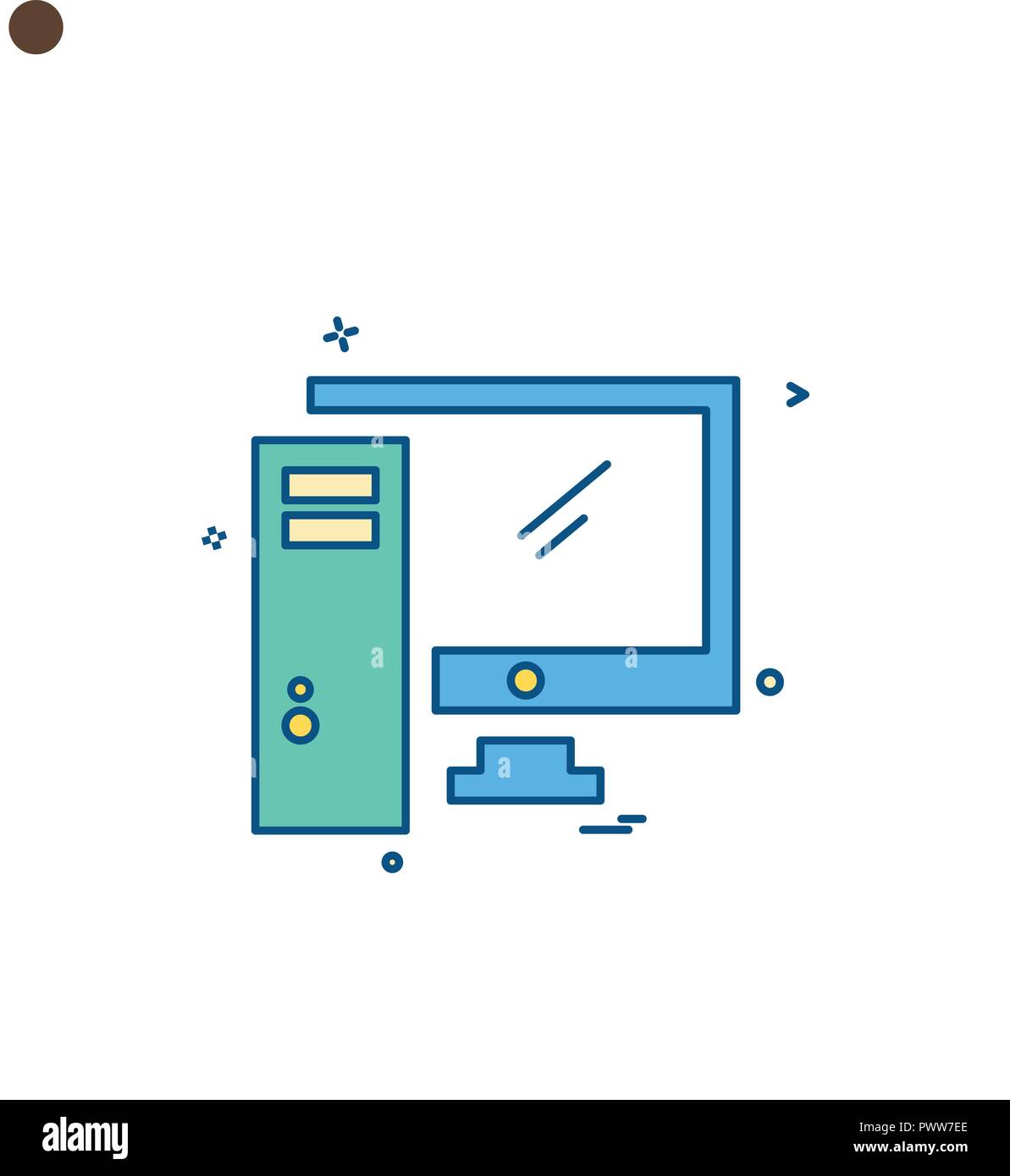 Computer icon design vector Stock Vector Image & Art - Alamy