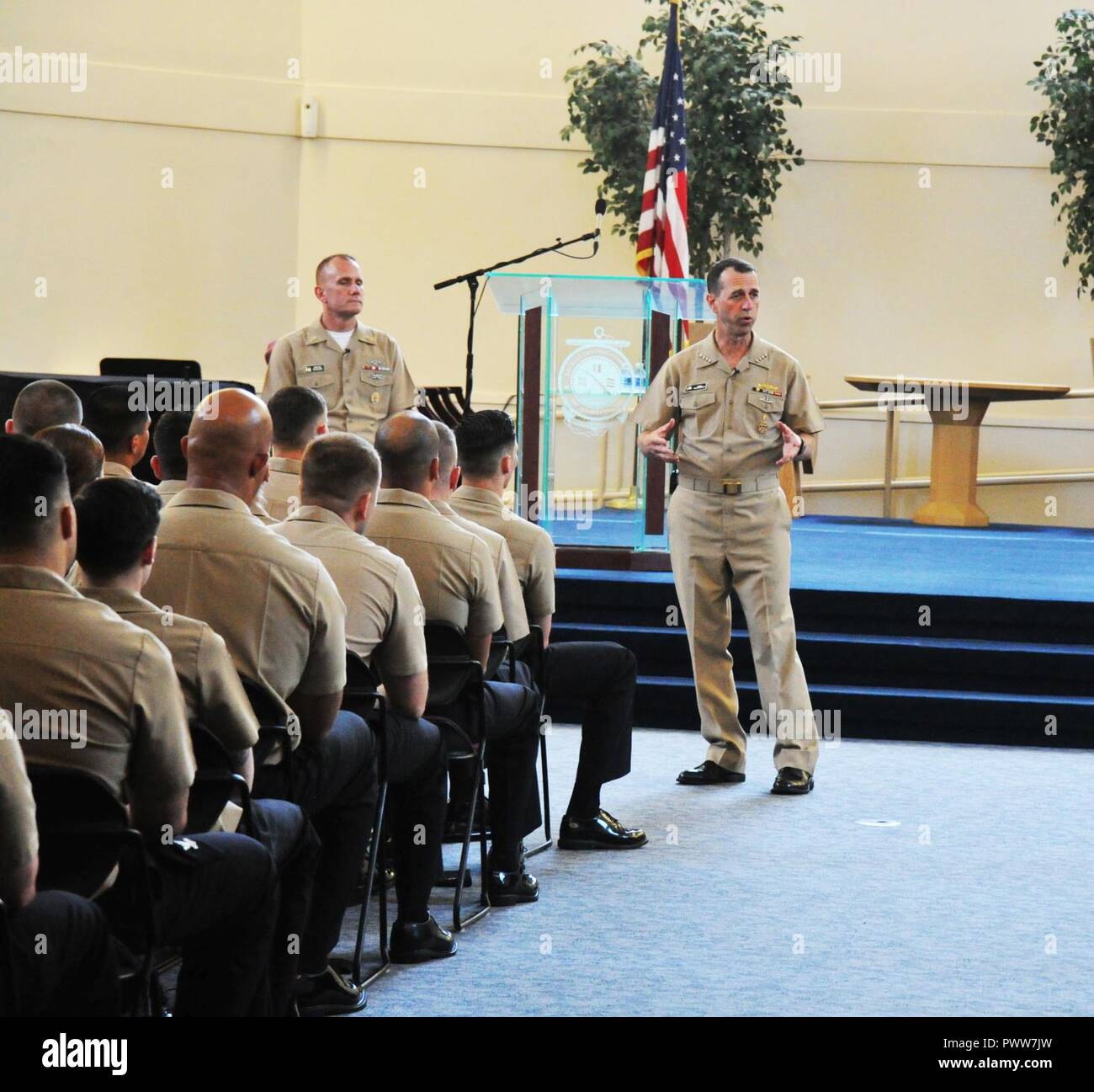 GREAT LAKES, Ill. (June 29, 2017) Chief of Naval Operations (CNO) Adm ...