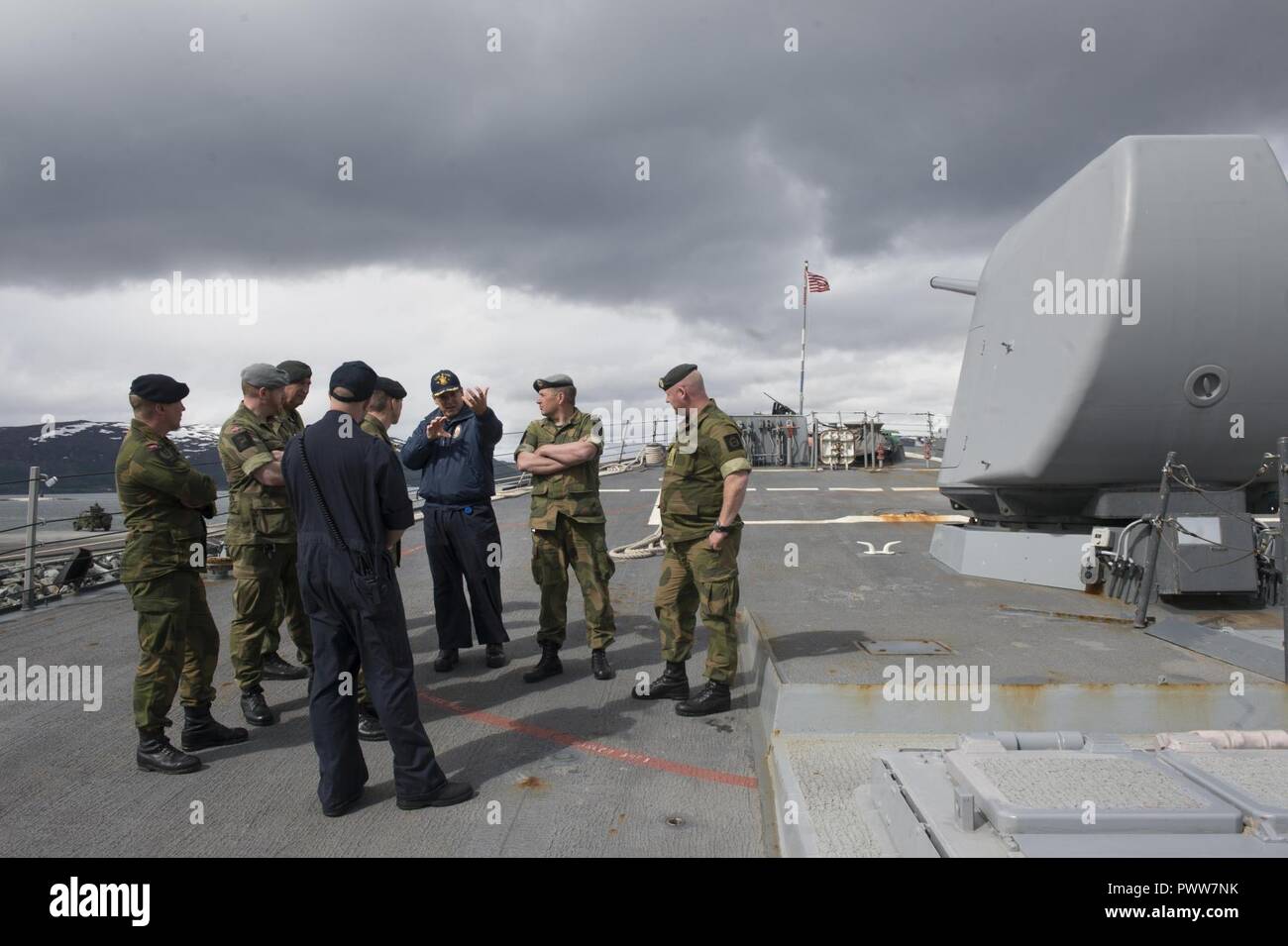 TROMSO, Norway (June 28, 2017) Cmdr. Bryan Gallo, commanding officer of ...