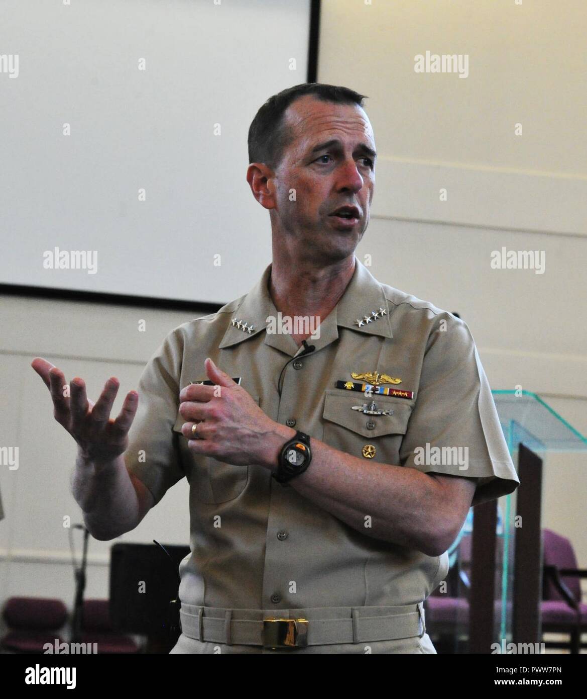 GREAT LAKES, Il. (June 29, 2017) Chief of Naval Operations, Admiral ...