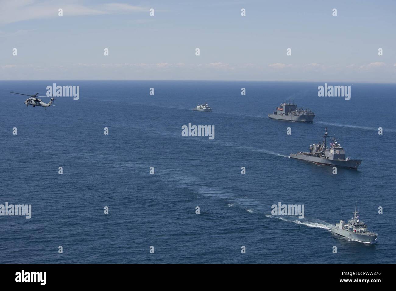 ATLANTIC OCEAN (June 27, 2017) The guided-missile cruiser USS San ...