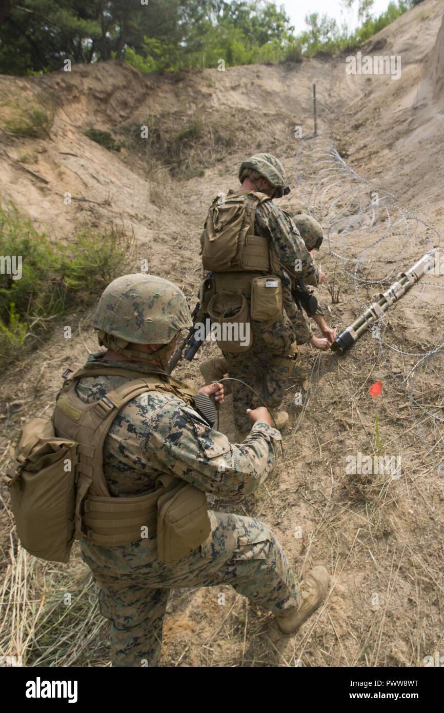 U.S. Marines assigned to Weapons Company, 3rd battalion, 8th Marine ...