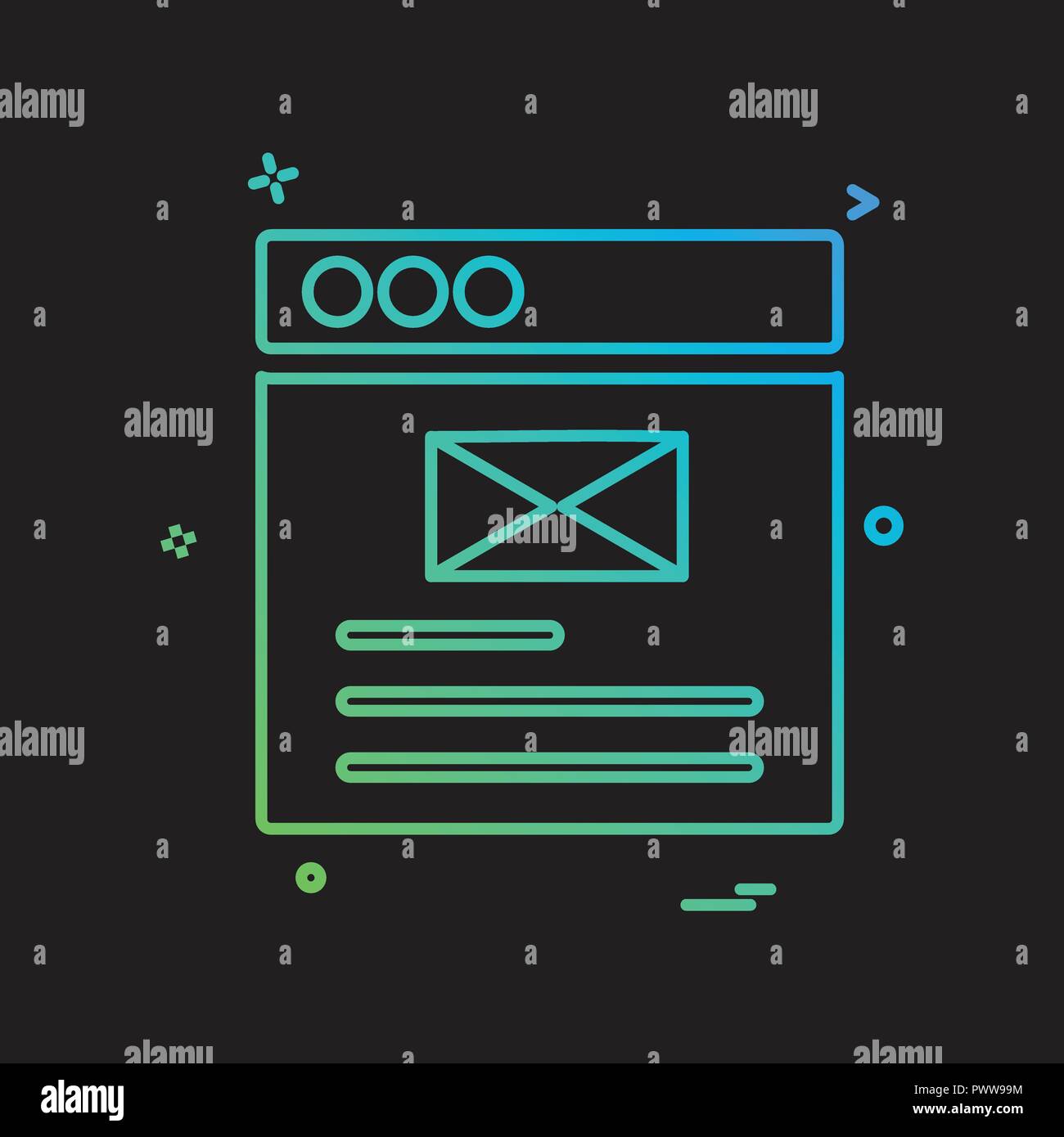 Web layouts icon design vector Stock Vector Image & Art - Alamy