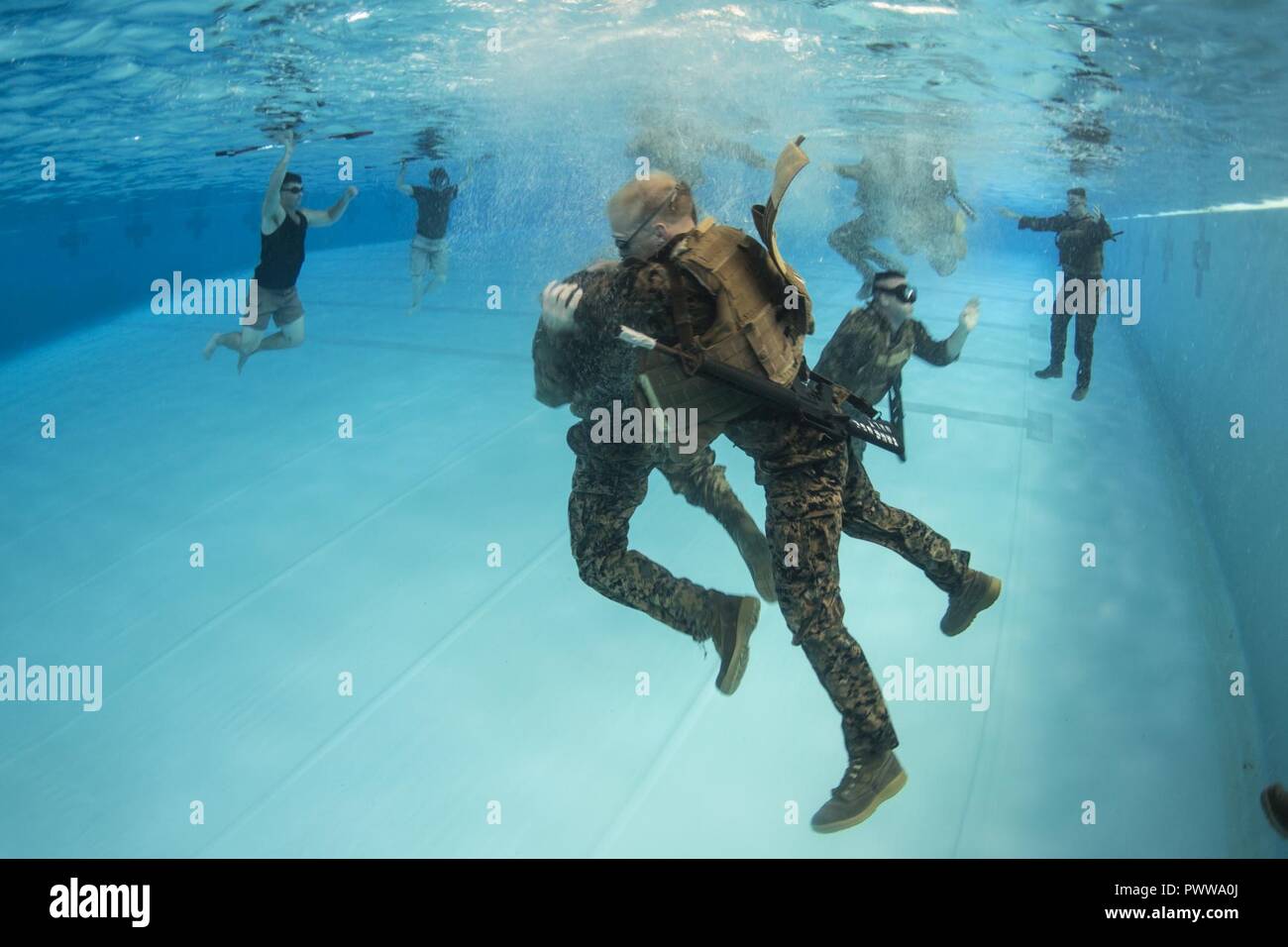 U.S. Marines assigned to the 2nd Marine Aircraft Wing participate in ...