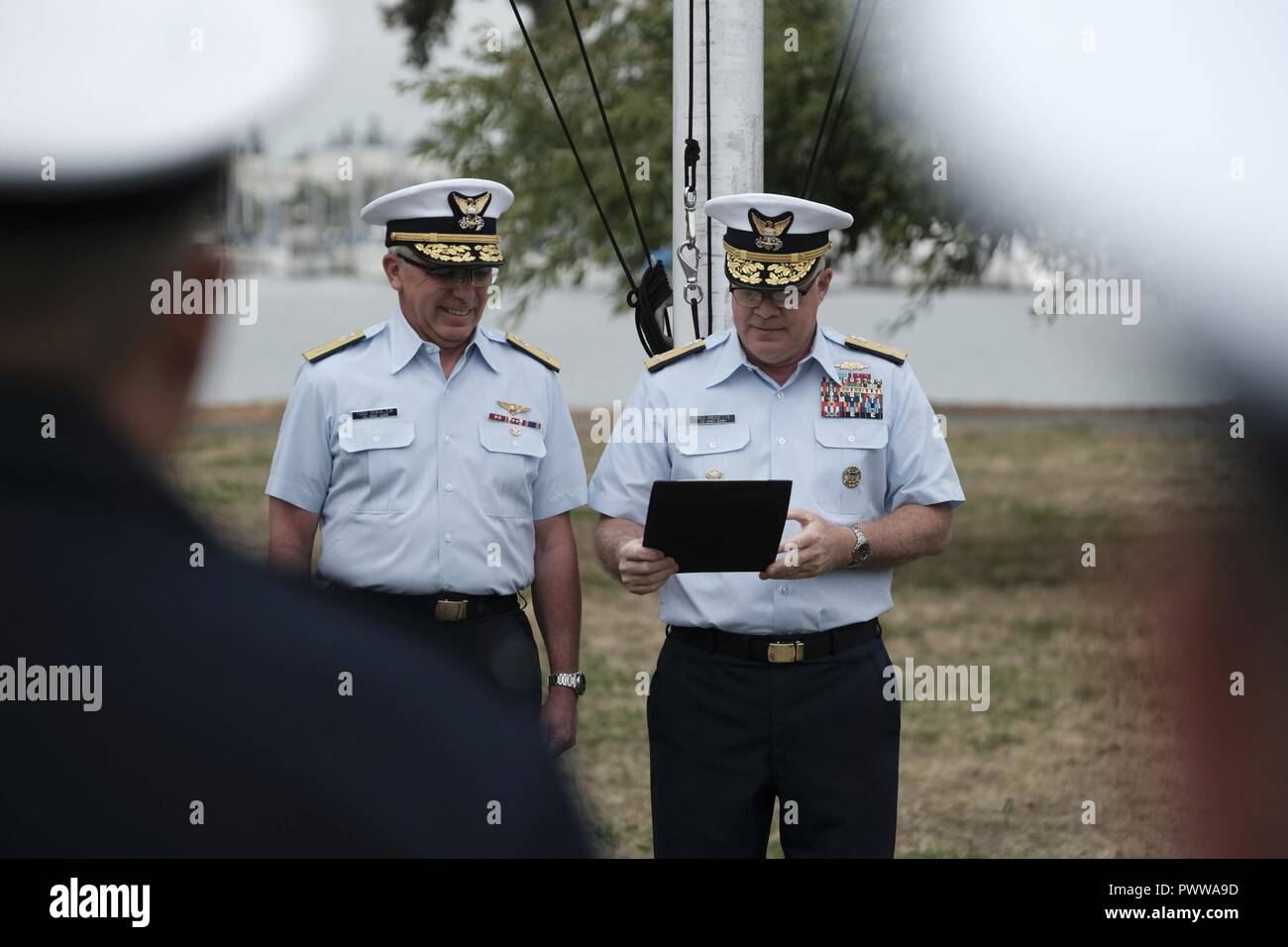 Vice Adm. Fred Midgette, the commander of Coast Guard Pacific Area ...