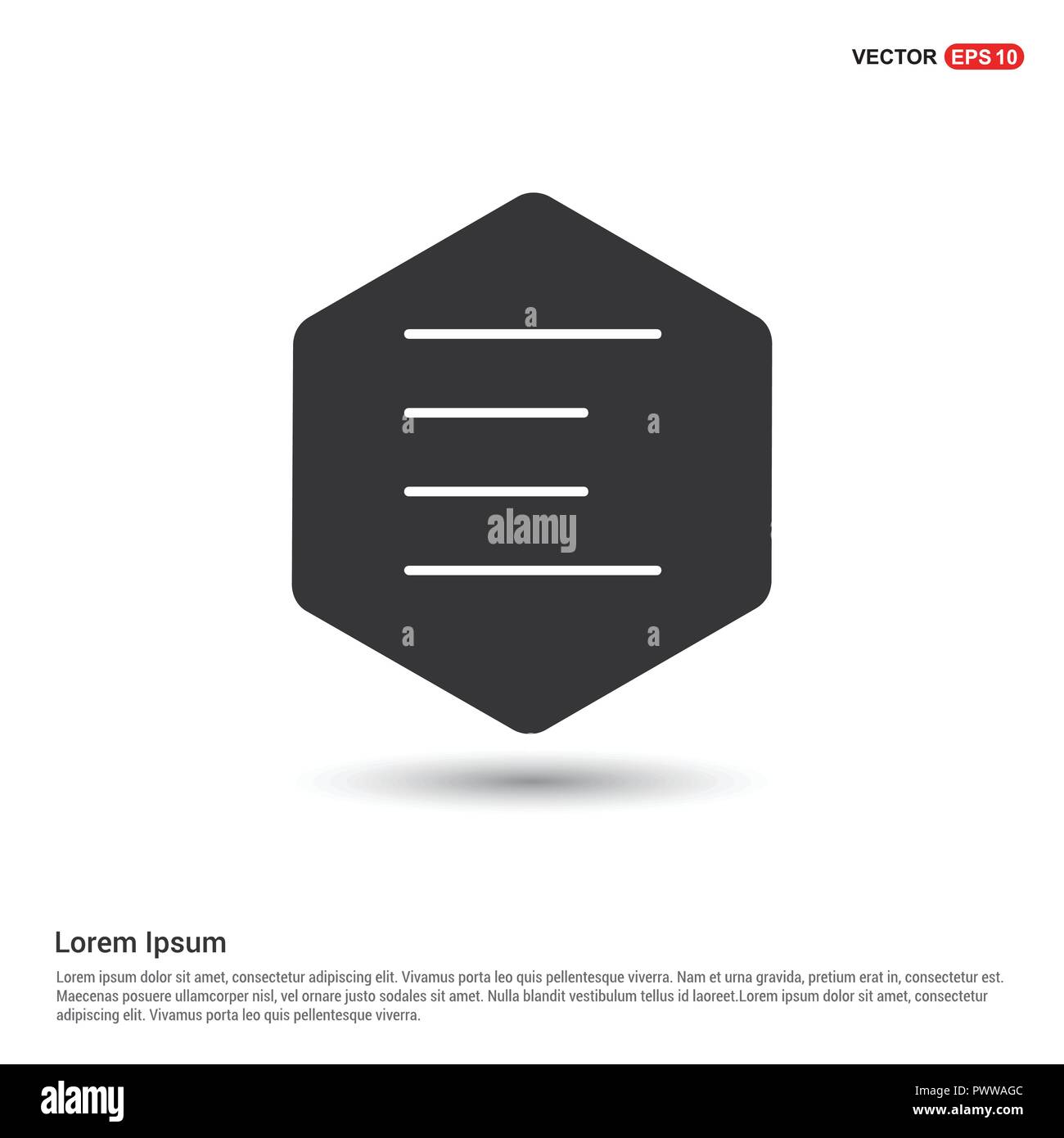 Align text icon Stock Vector Image & Art - Alamy