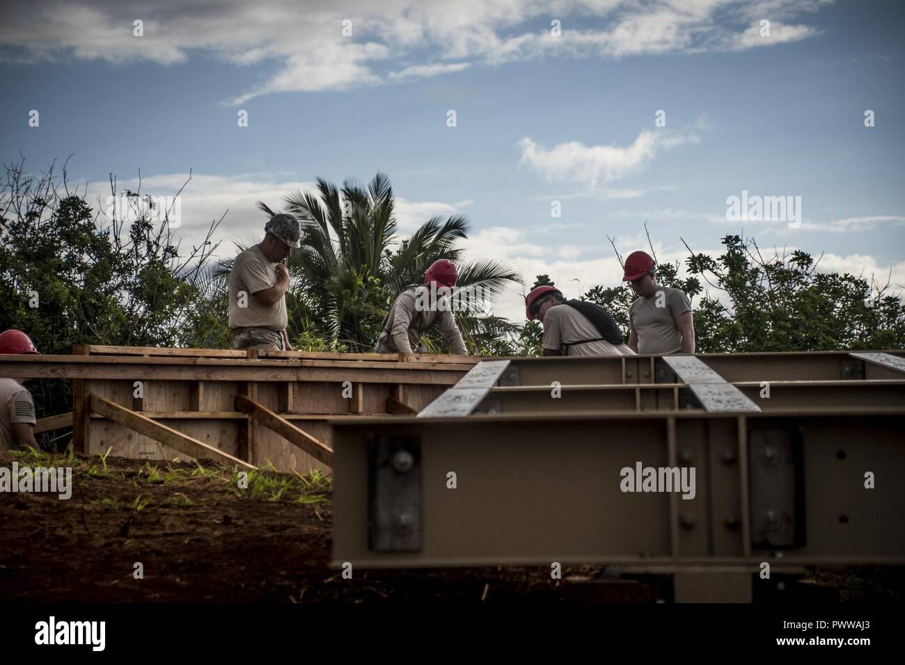 Ohio Air National Guard members from the 200th RED HORSE Squadron (RHS ...