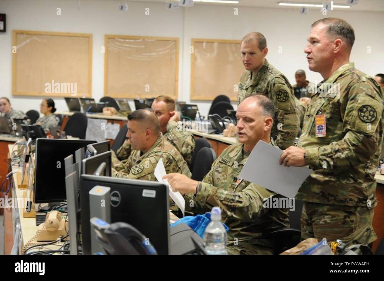 Capt. Patrick Bagley, center, is serving as the Chief of Operations ...