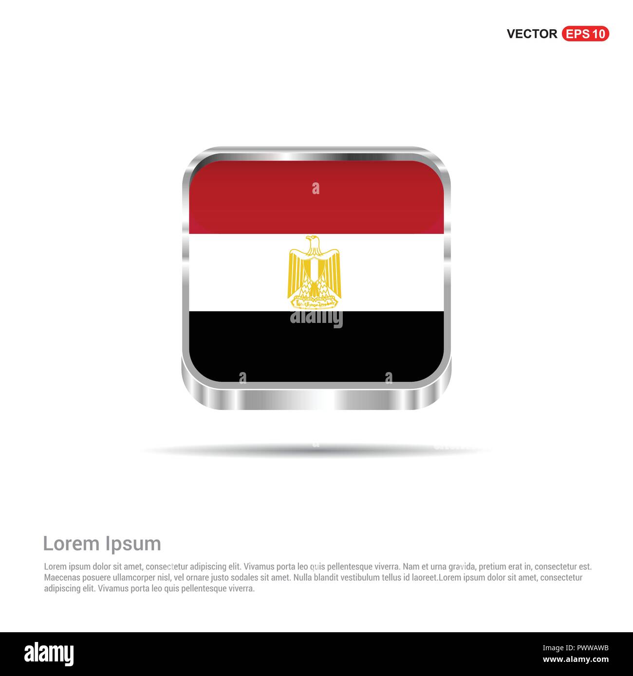 Egypt flag design vector Stock Vector Image & Art - Alamy