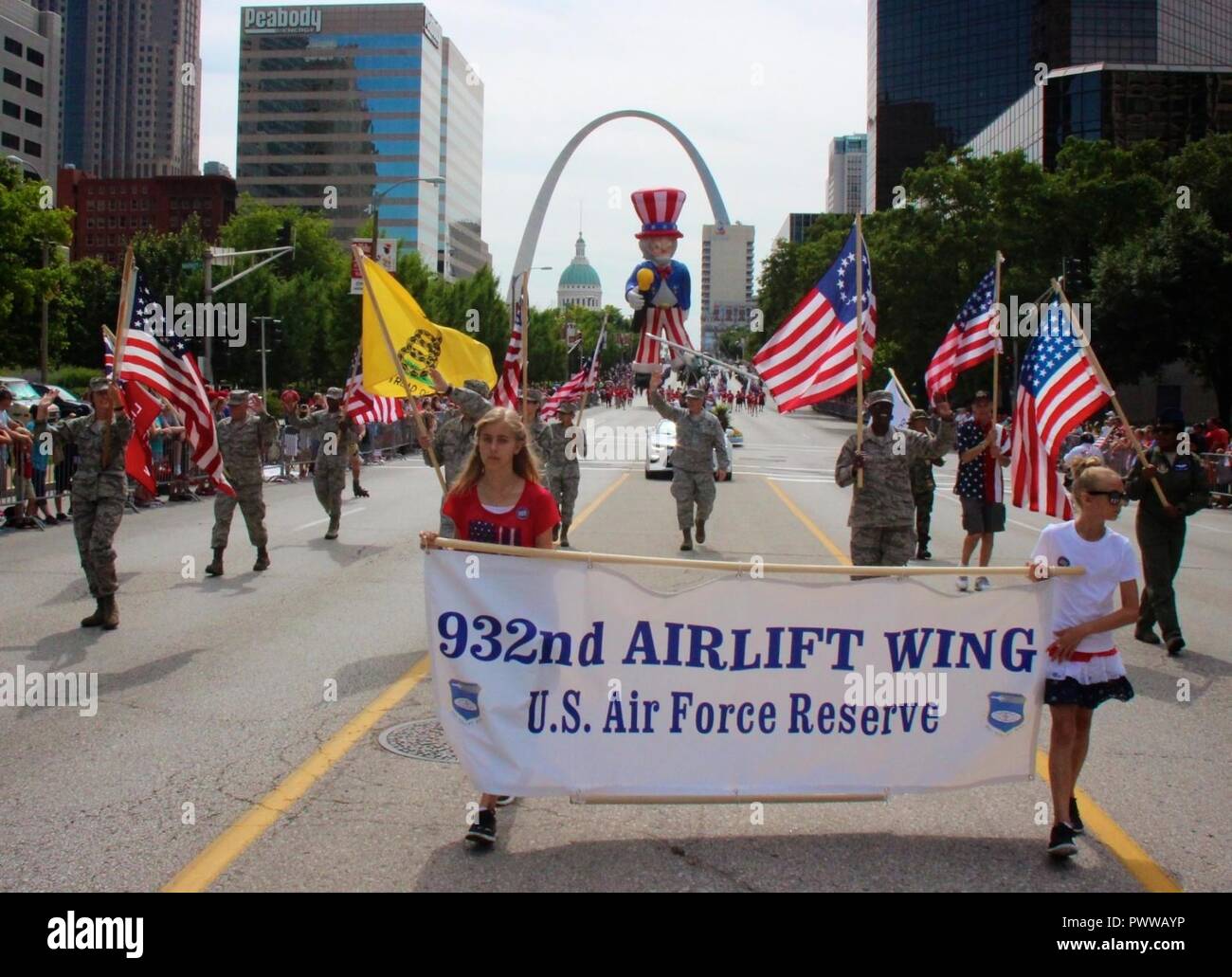 Volunteers of the 932nd Airlift Wing in Illinois gave of their time to ...