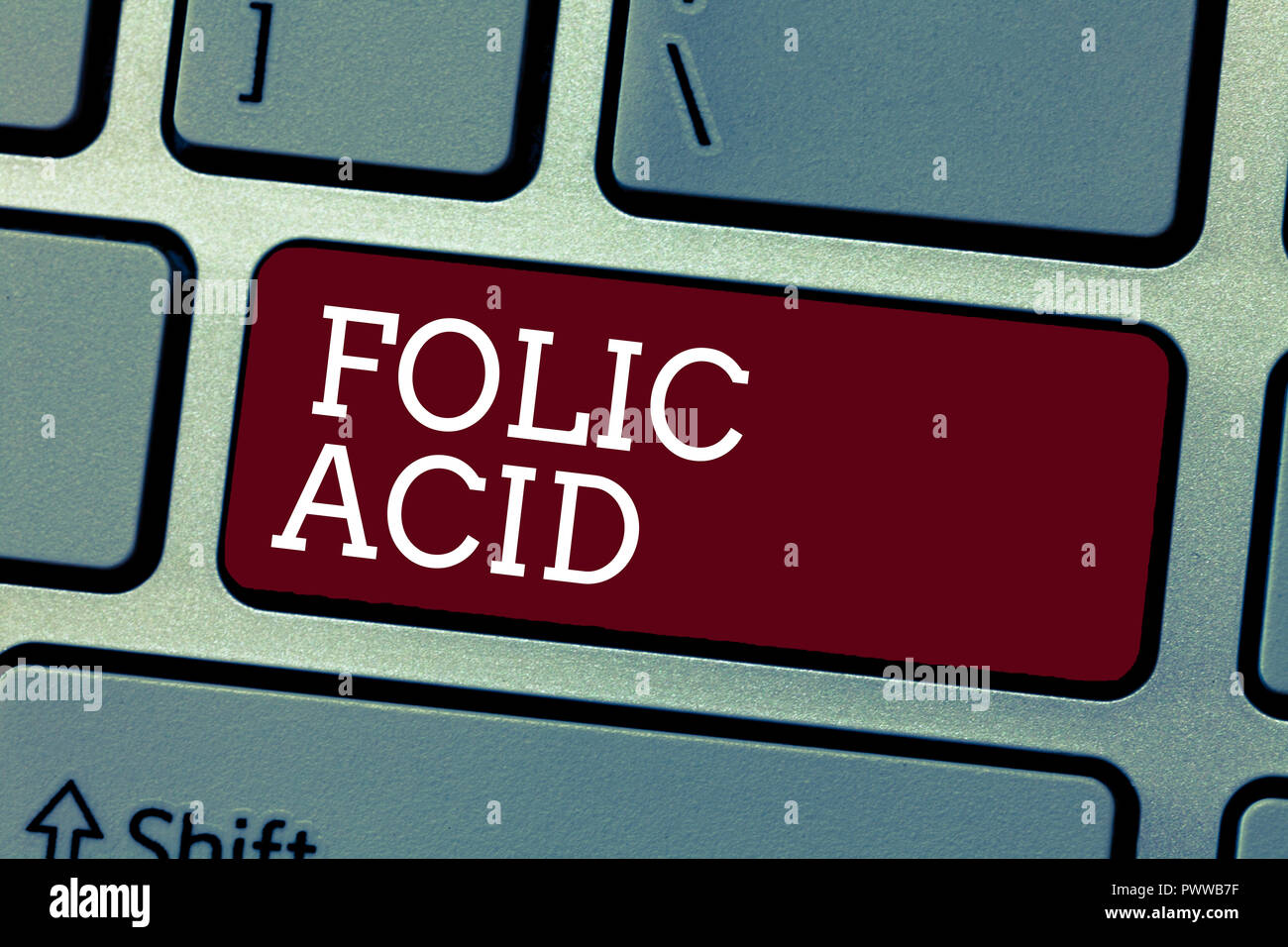 Conceptual hand writing showing Folic Acid. Business photo showcasing ...