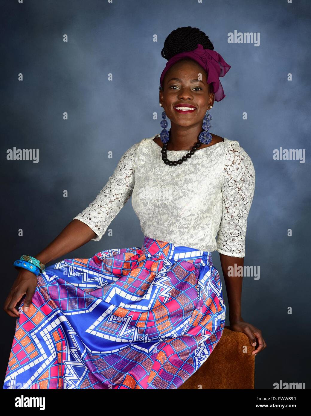 1st Lt. Fiona Akoth, 14th Student Squadron Student Pilot, is dressed in ...