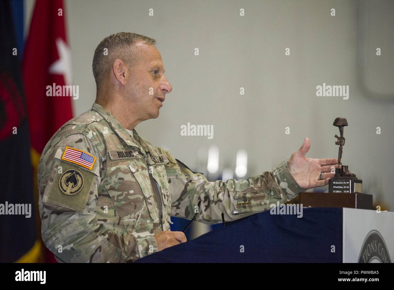 U.S. Army Brig. Gen. Donald C. Bolduc, outgoing commander of Special ...