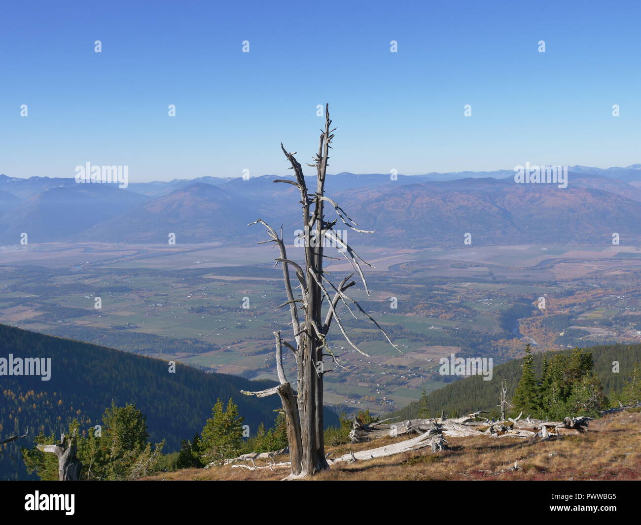 Summit of Mount Thompson in Creston Valley Stock Photo - Alamy