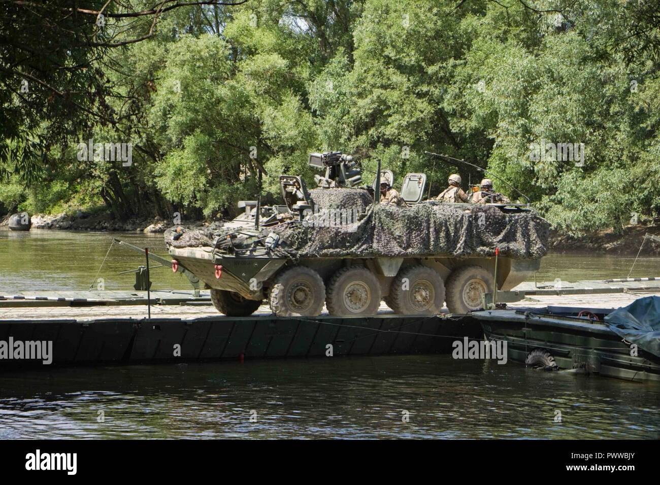Soldiers assigned to 1st Squadron, 2d Cavalry Regiment, U.S. Army drive ...