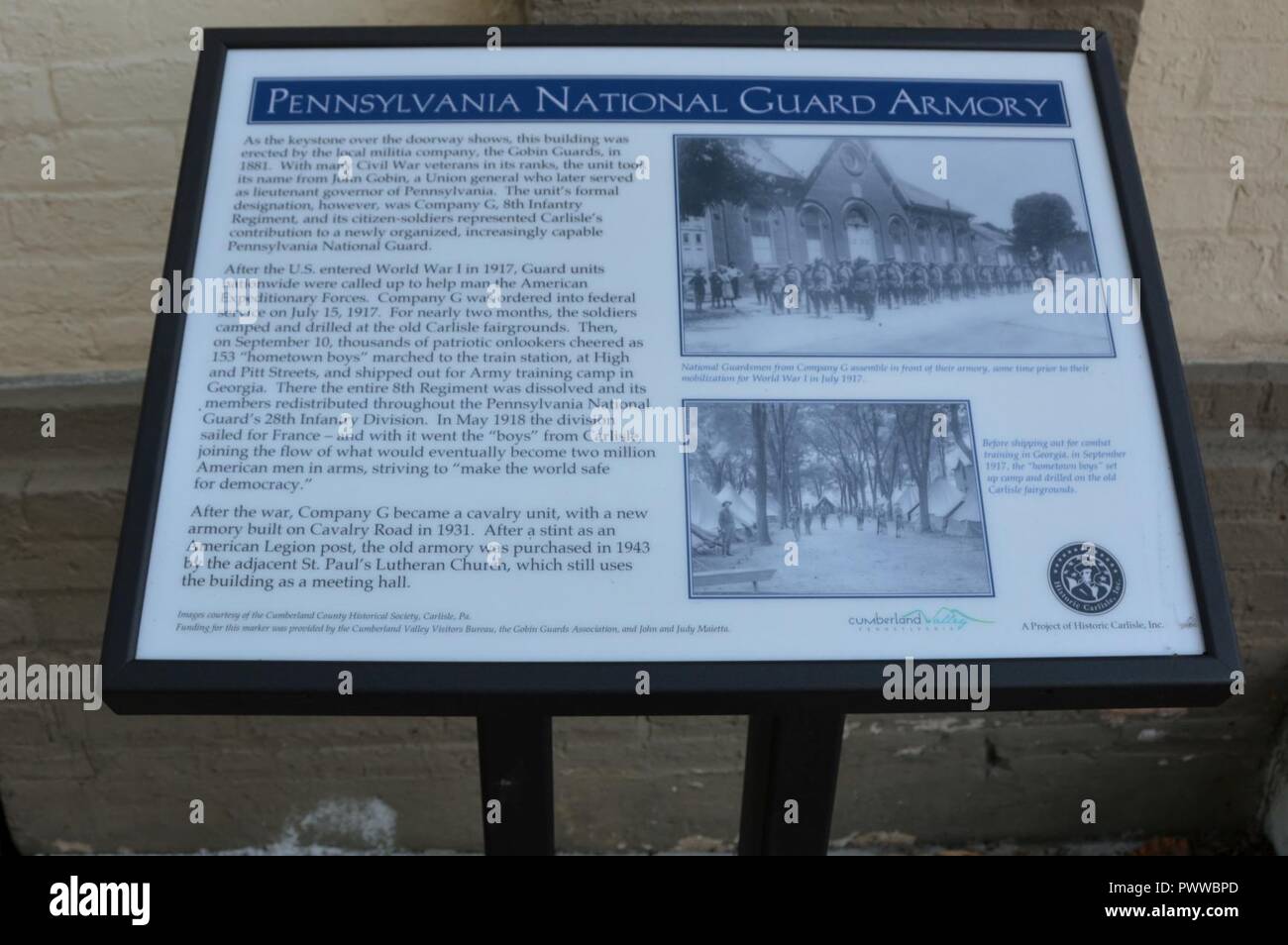The community commemorated a unit with the Pennsylvania National Guard ...