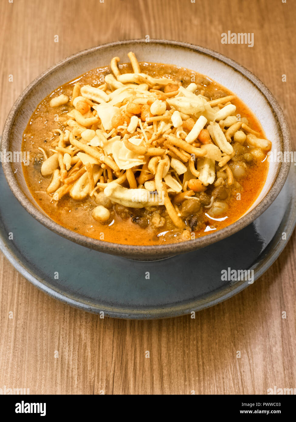 USAL PAV, A MAHARASHTIAN SAVOURY AND SPICY SNACK MADE WITH PULSES AND ...