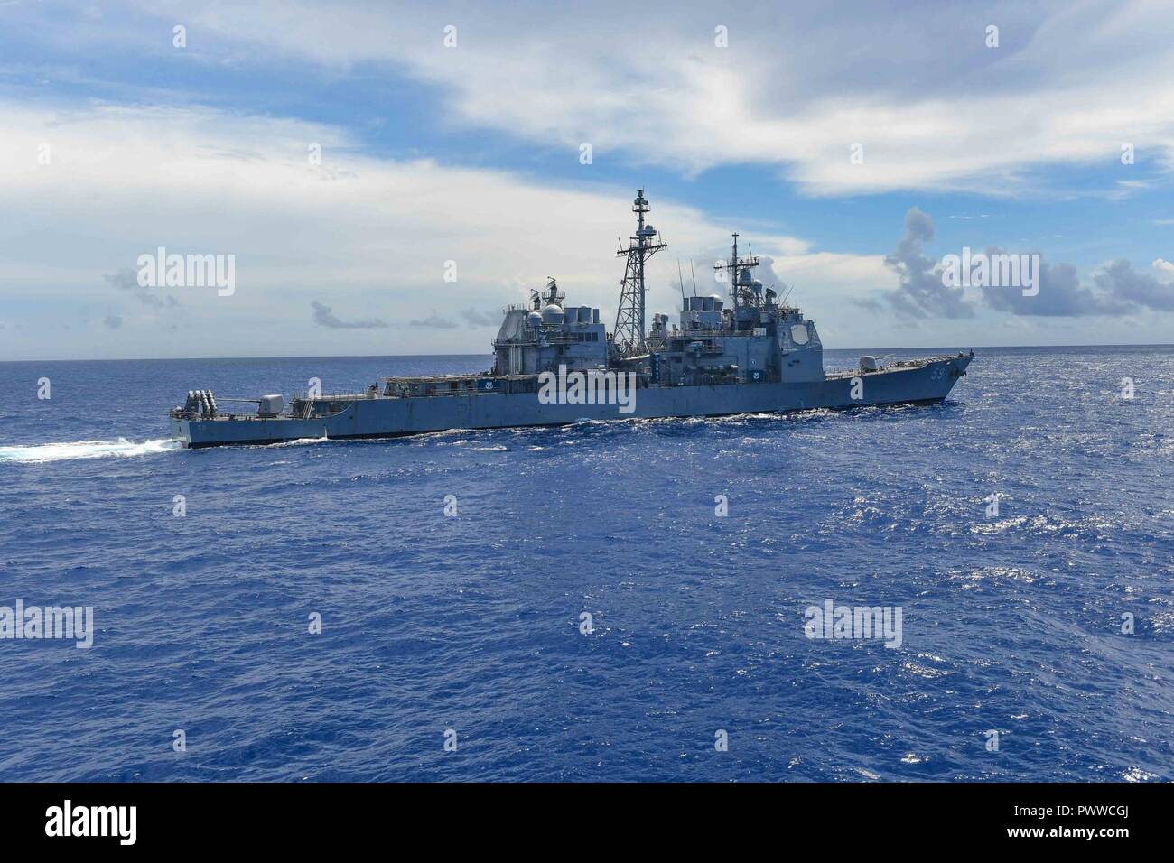 WATERS OFF GUAM (June 28, 2017) The Ticonderoga-class guided-missile ...