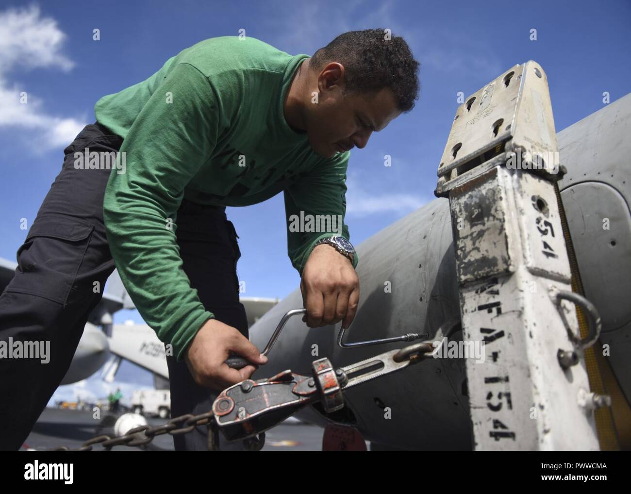 WATERS OFF GUAM (July, 1 2017) U.S. Navy Aviation Structural Mechanic ...