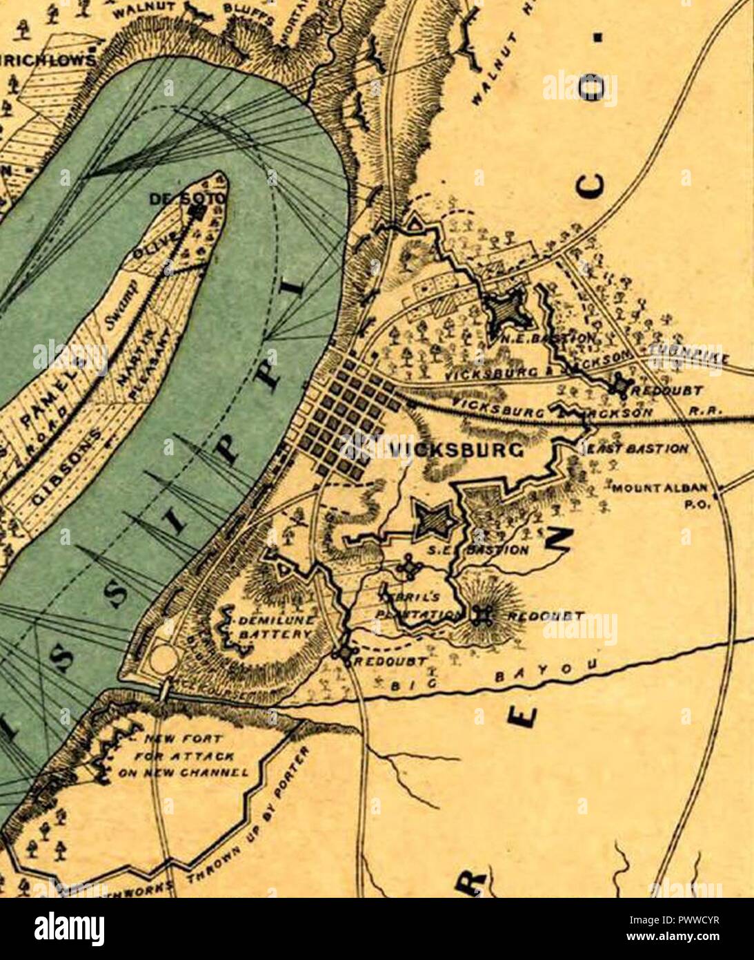 Confederate states of america map hi-res stock photography and images ...