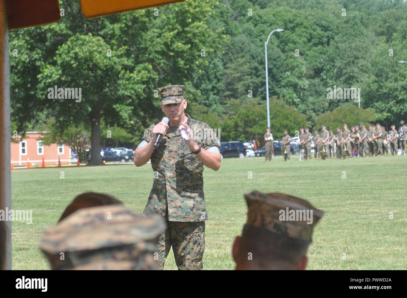 New Headquarters and Service Battalion Commander Col. John Atkinson ...