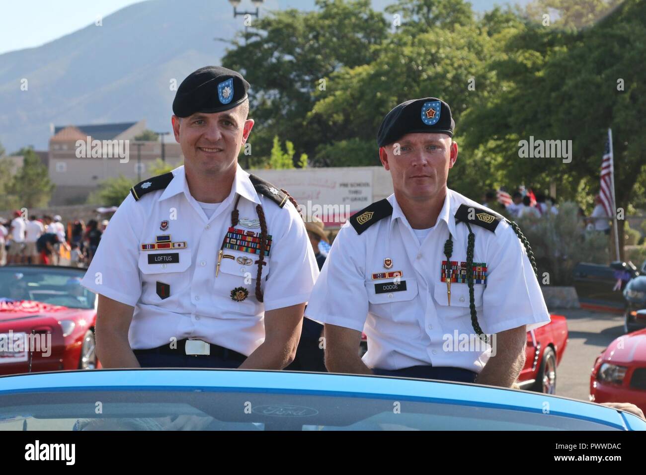 Lt. Col. Michael Loftus and Command Sgt. Maj. Jason Dodge, 2nd Engineer ...