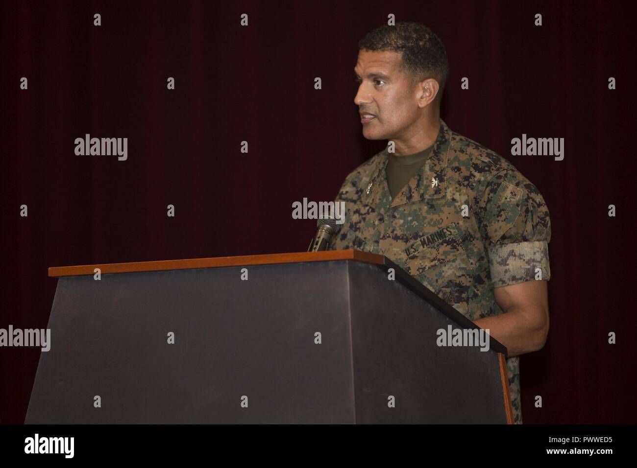 U.S. Marine Corps Col. David Jones, deputy commander with Marine Corps ...