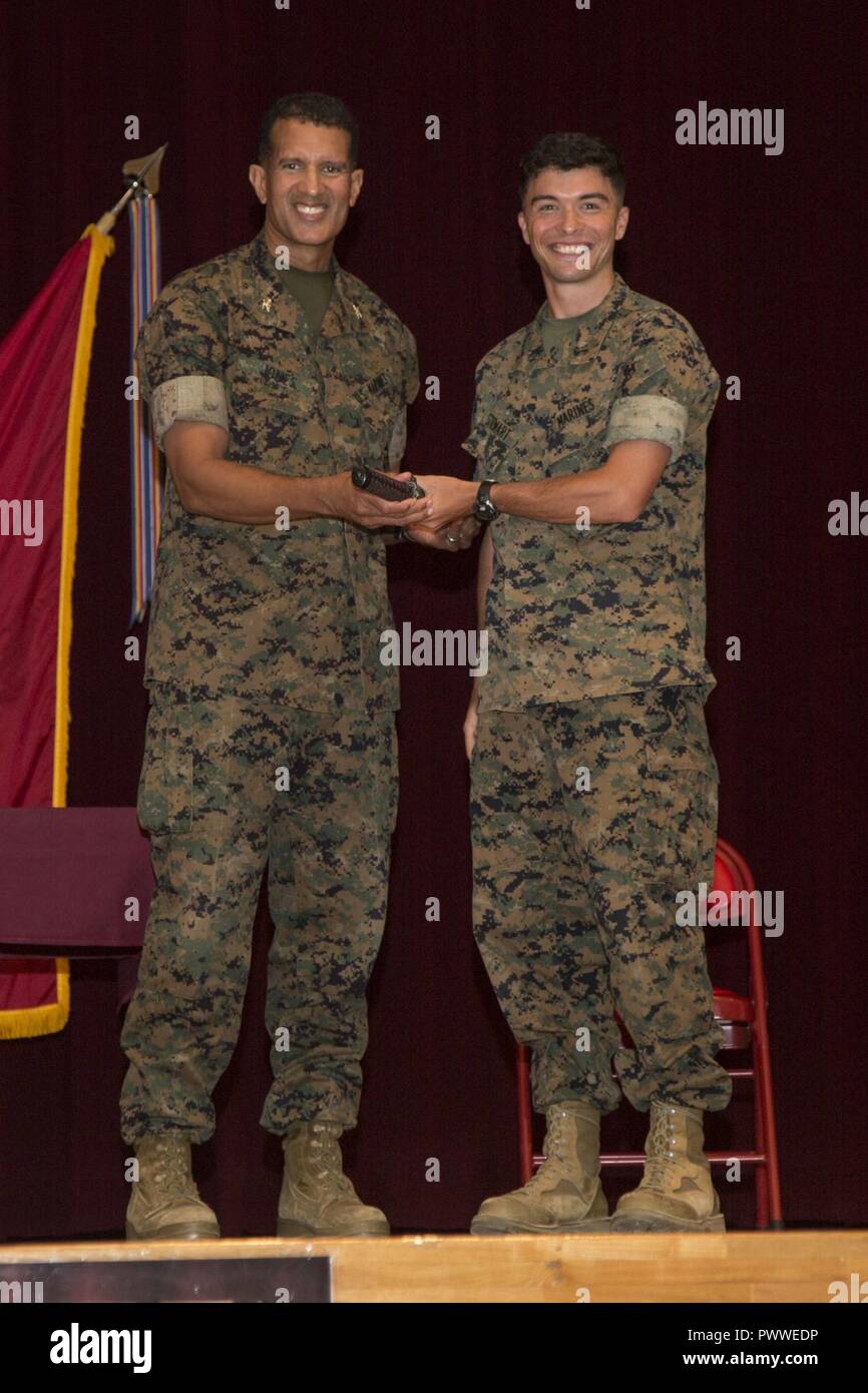 U.S. Marine Corps 1st Lt. Timothy Stewart, an intelligence officer with ...