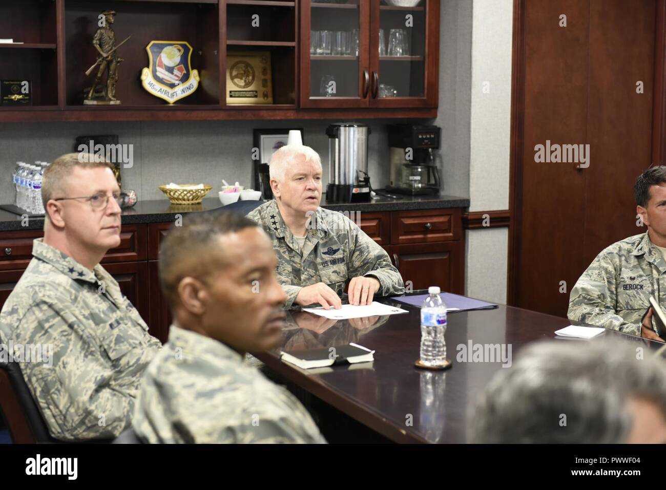At the end of the table U.S. Air Force Lt. Gen. Scott Rice, Director of ...