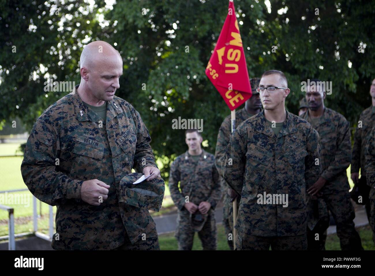 U.S. Marine Maj. Gen. David G. Bellon, the commander of U.S. Marine ...