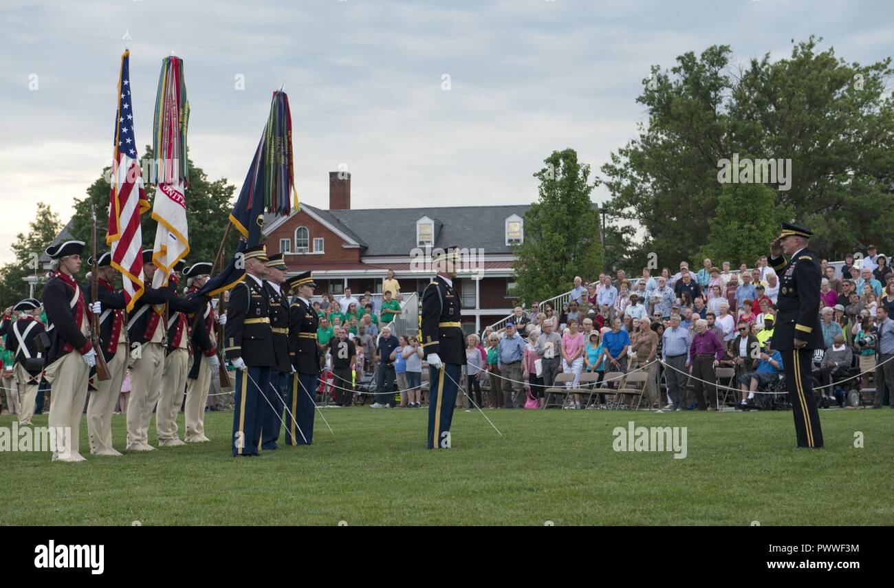 Gen. Robert B. Brown, commanding general, U.S. Army Pacific, renders a ...