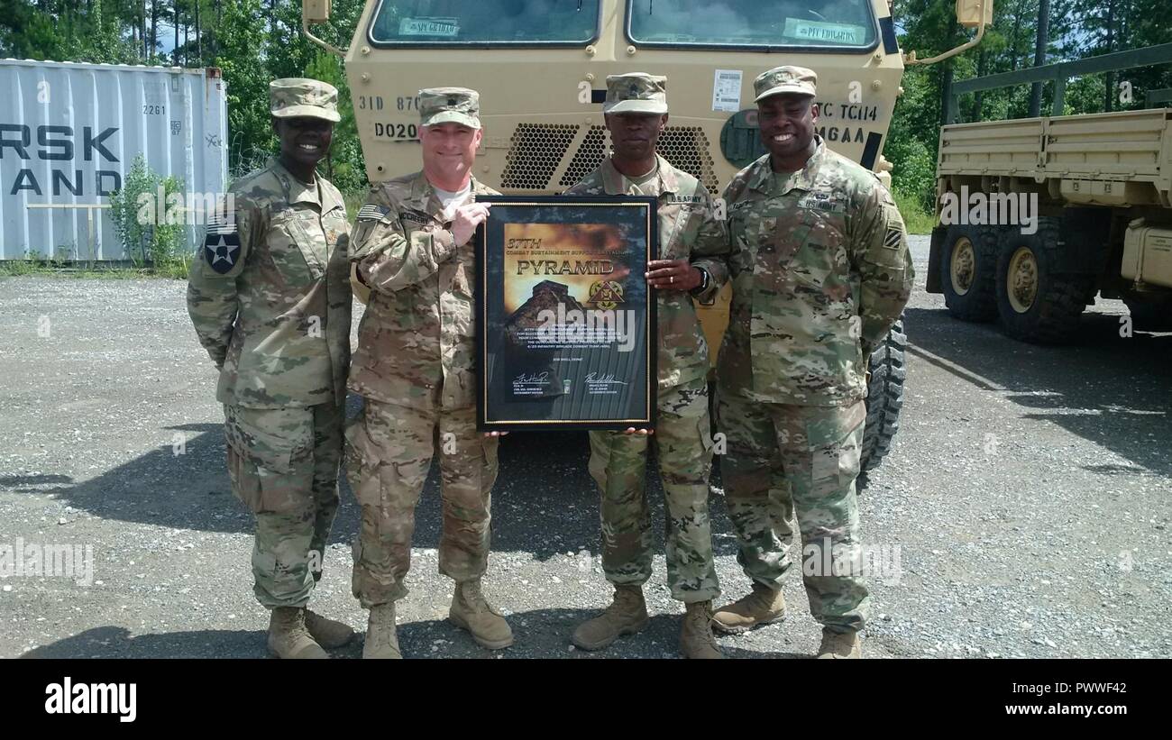(From left to right) Maj. Octavia Davis, the support operations officer ...