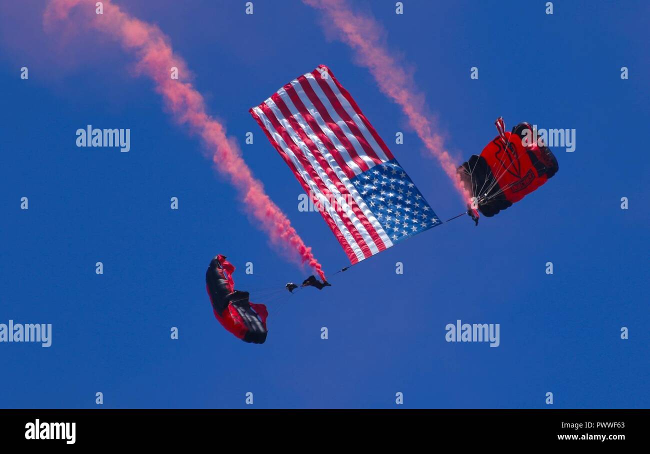 Us army parachute team demonstration flag hi-res stock photography and ...