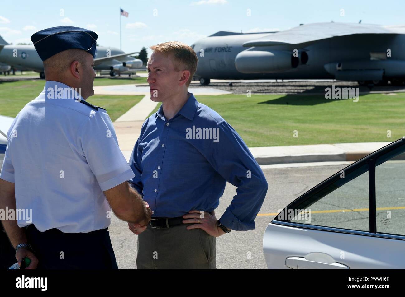 U.S. Air Force Col. Eric Carney, 97th Air Mobility Wing commander ...