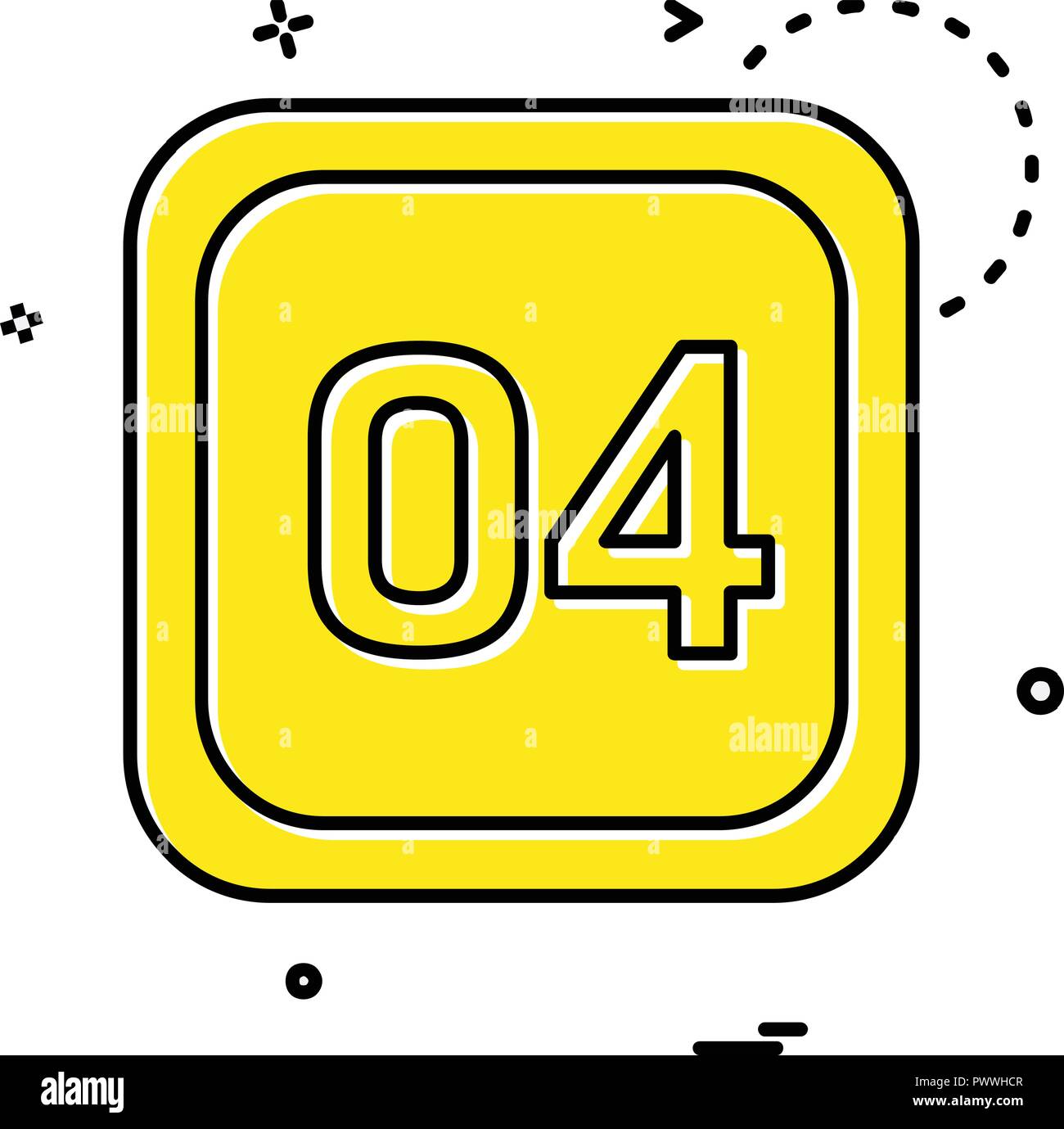 4 Date Calender icon design vector Stock Vector Image & Art - Alamy