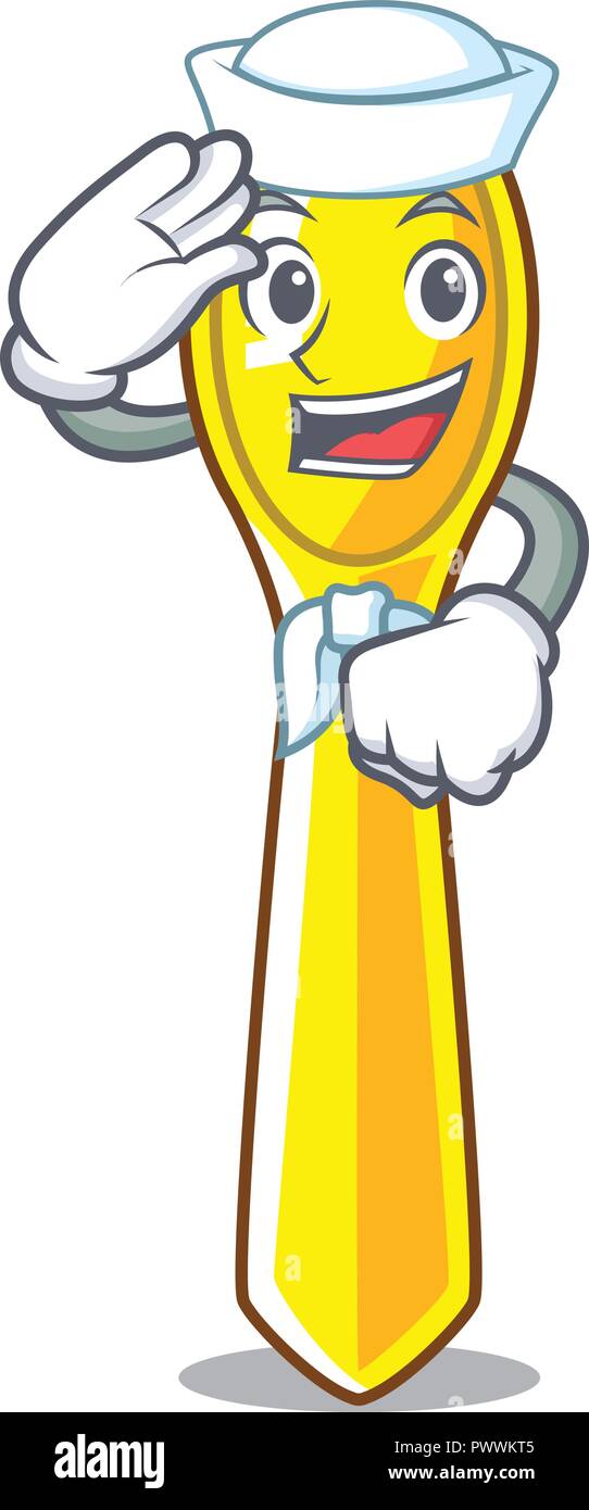 Sailor character spoon plastic for kid meal Stock Vector Image & Art ...
