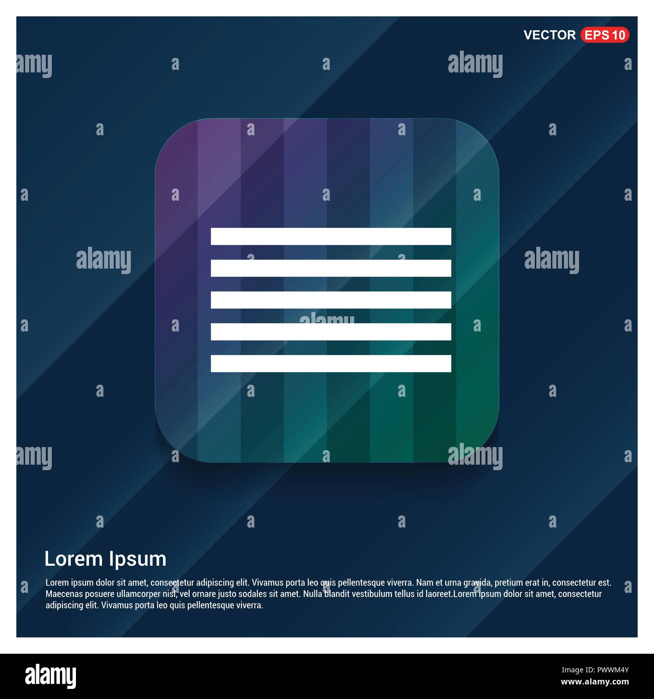 Document align icon Stock Vector Image & Art - Alamy