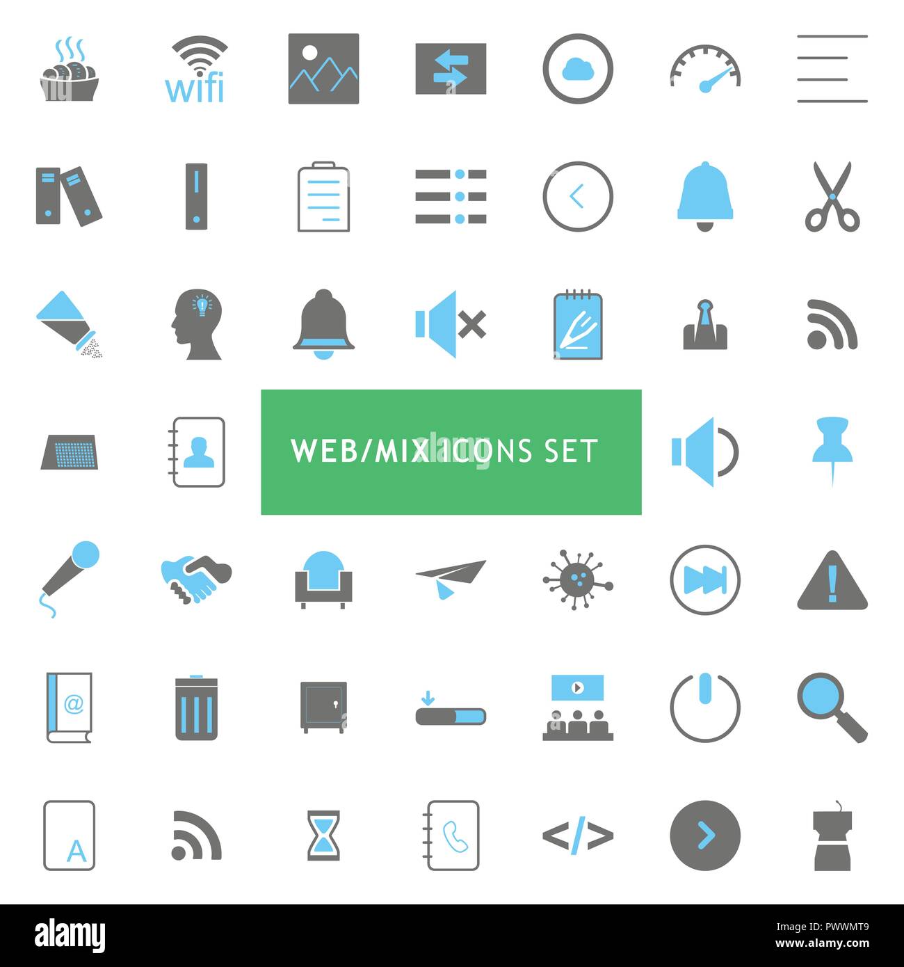 Web/mix icons set vector Stock Vector Image & Art - Alamy